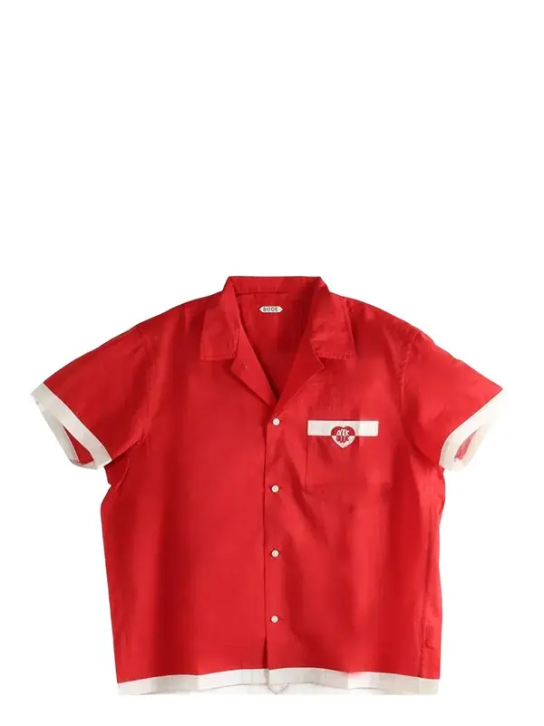 BODE Heart Deco Short-sleeve Shirt - Red