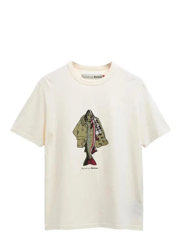 PAUL SMITH LOVES BARBOUR Fishing J T-shirt - White