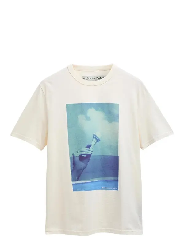 PAUL SMITH LOVES BARBOUR Scoop T-shirt - White