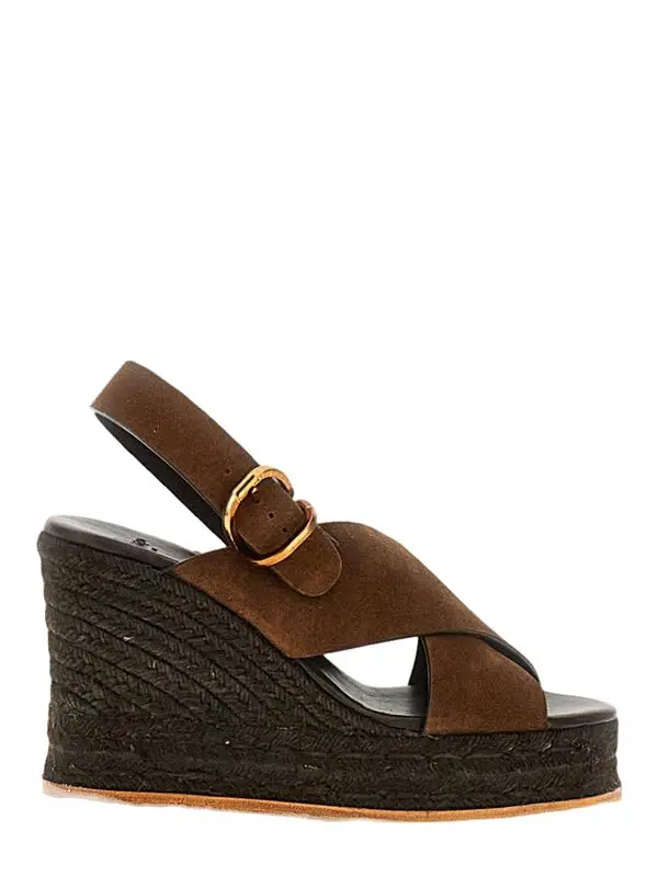 CastaÑer Bettina Wedge Sandal - Brown