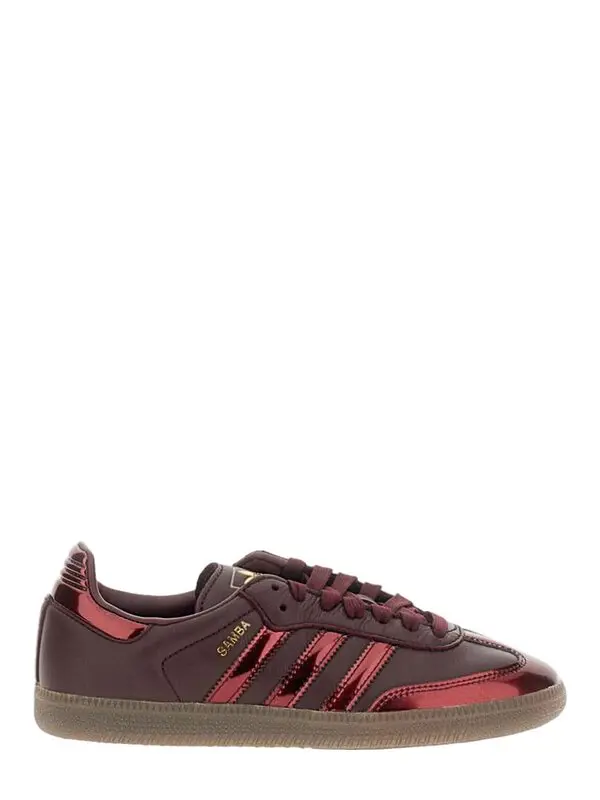 ADIDAS ORIGINALS Samba Leather Trainers - Red