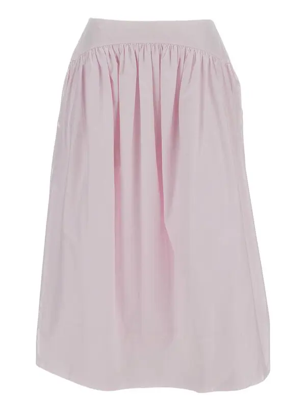 Simone Rocha Peplum Cotton Skirt - Rosa