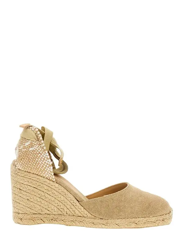 CastaÑer Charming 100mm Wedge Espadrilles - Beige