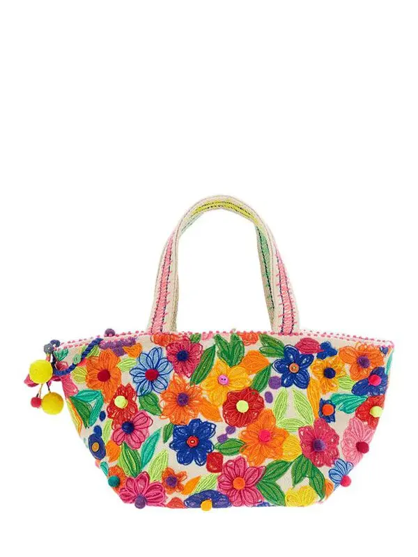 Pero Medium Canvas Handbag - Multicolor