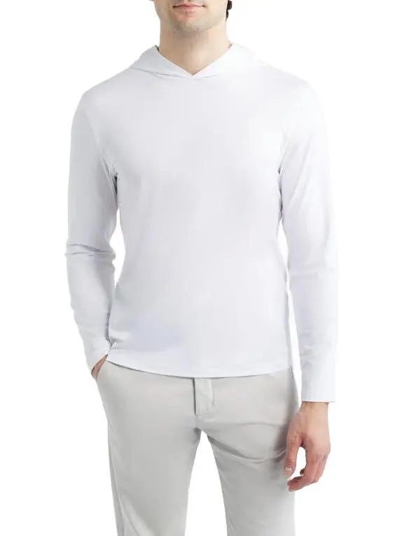 G/fore Stretch Nylon Hoodie - Snow Melange