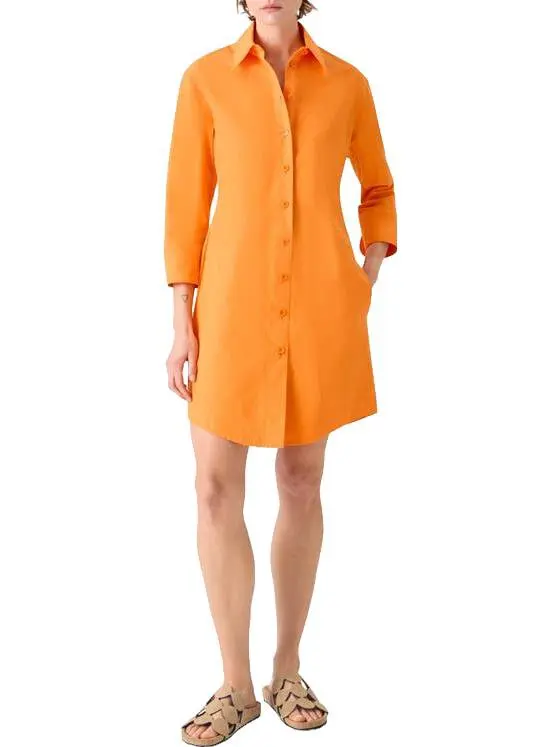 Akris Cotton Shirtdress - Orange