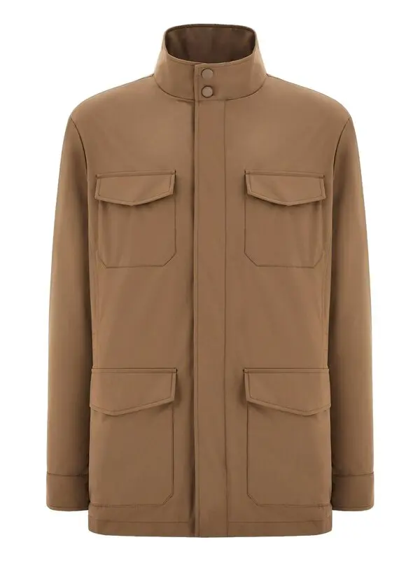 Canali Nuvola Field Jacket - Brown