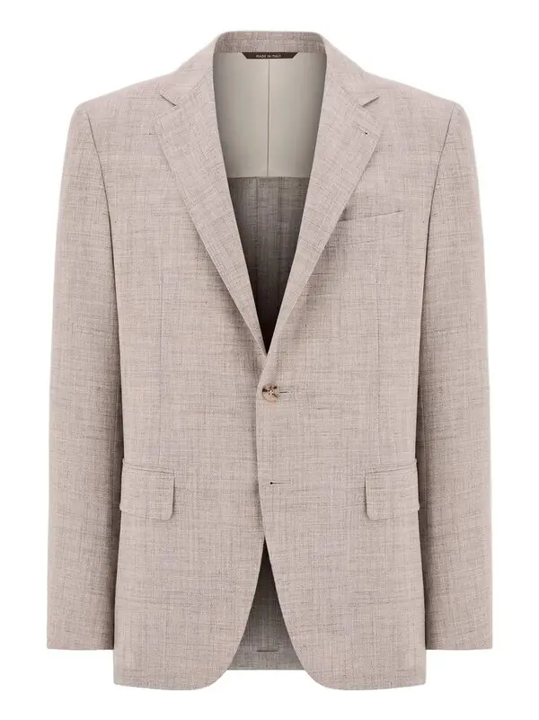 Canali Wool, Silk And Linen Modern-fit Jacket - Beige
