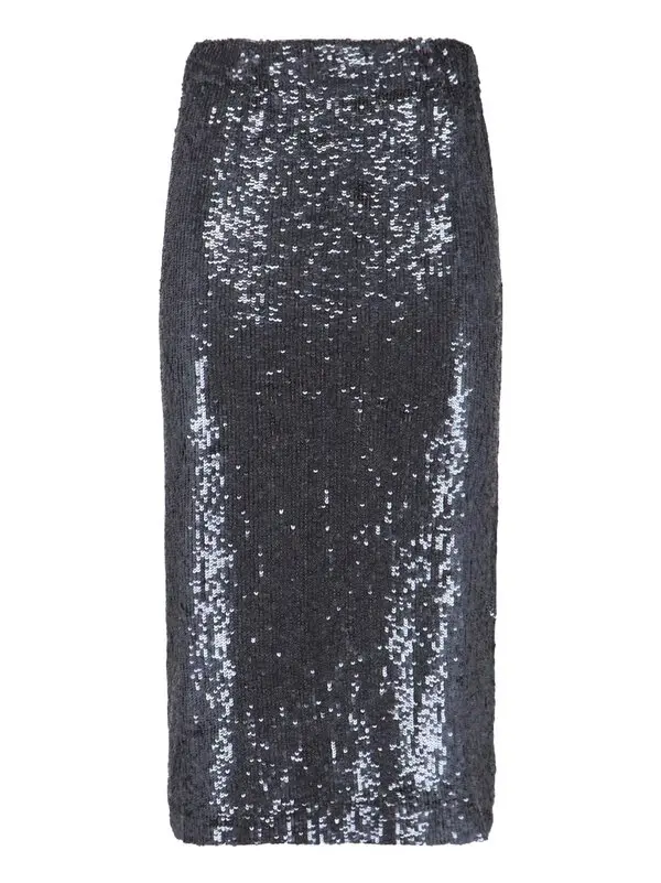 P.a.r.o.s.h Sequin Midi Skirt - Brown