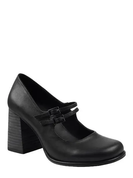 ARTISAN CRAFTED BY ZIGI Lazio Mary Jane Pump - Black Leather