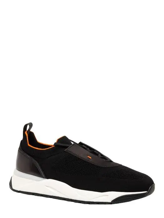 Santoni Flin Sneaker - N01 - Black