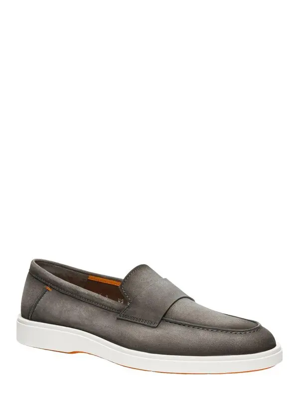 Santoni Moc-toe Loafer - Grey
