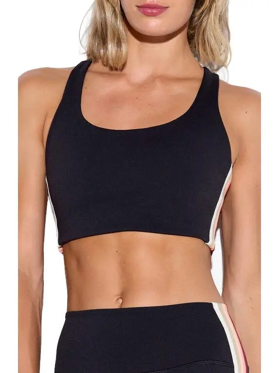 Spiritual Gangster Infinity Longline Sports Bra - Black/terra Cotta