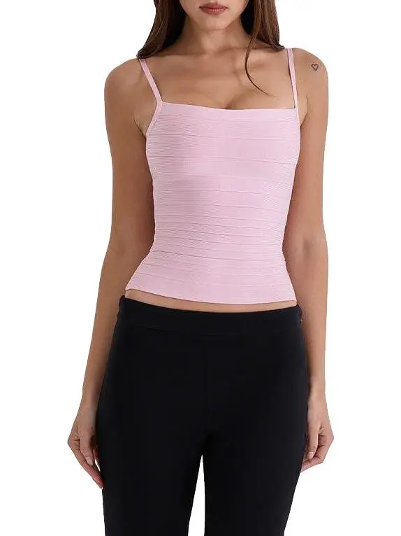 House Of Cb Body Bandage Top - Pink