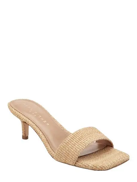 Marc Fisher Sidnee 3 Woven Sandals - Light Natural