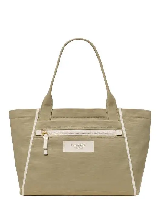 Kate Spade New York Dash Canvas Large Tote Bag - Dried Bay Leaf