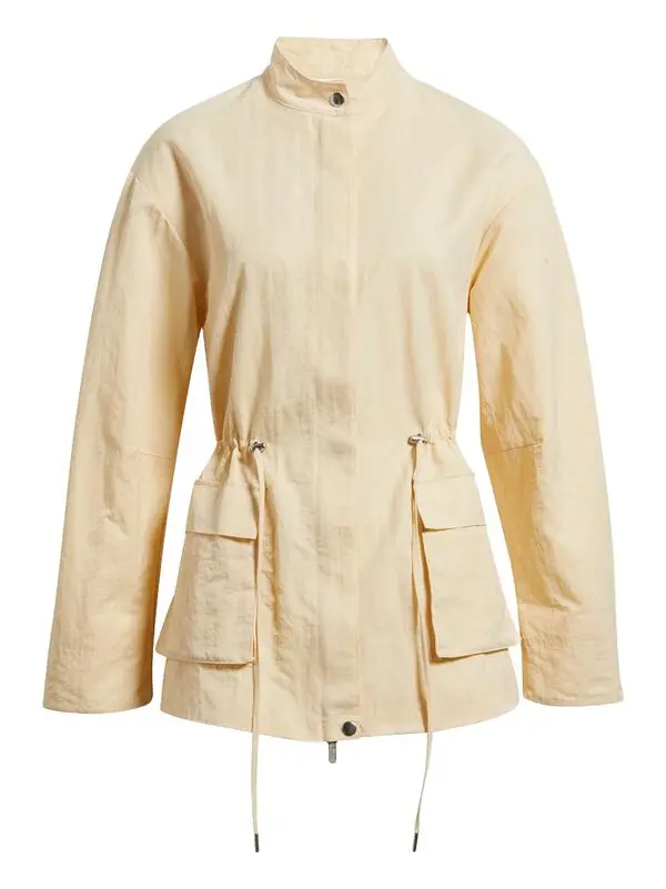 REFORMATION Callista Drawstring Jacket - Cream