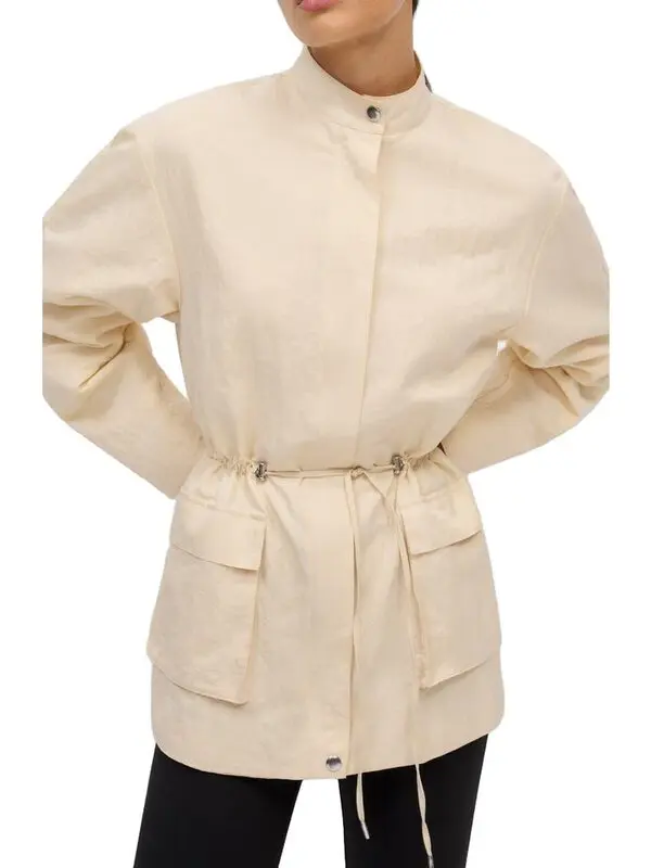 REFORMATION Callista Drawstring Jacket - Cream