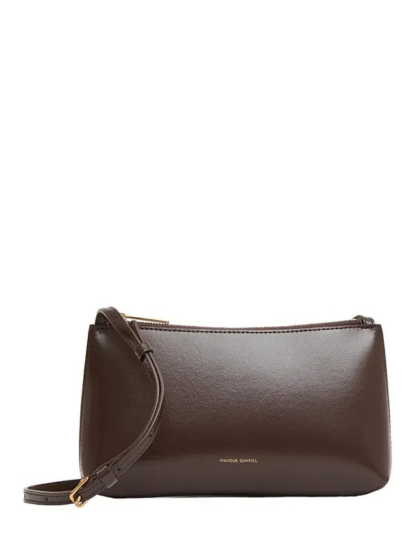 MANSUR GAVRIEL Mini Gaia Leather Crossbody Bag - Chocolate/warm Grey