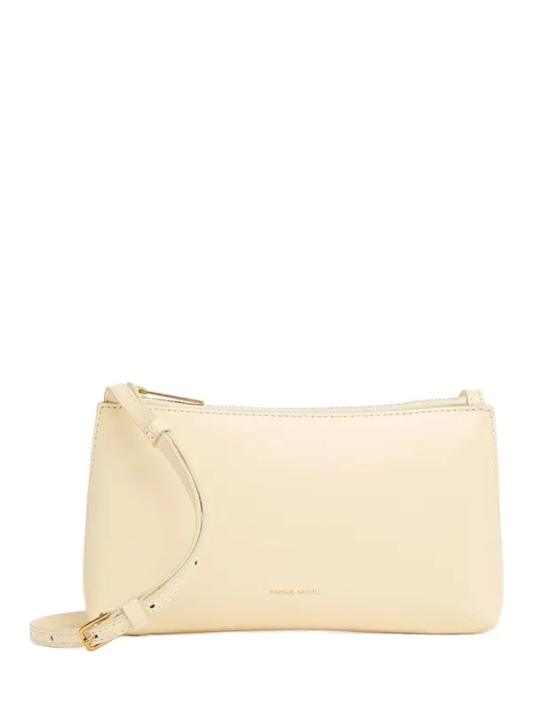 MANSUR GAVRIEL Mini Gaia Leather Crossbody Bag - Crema/ebony