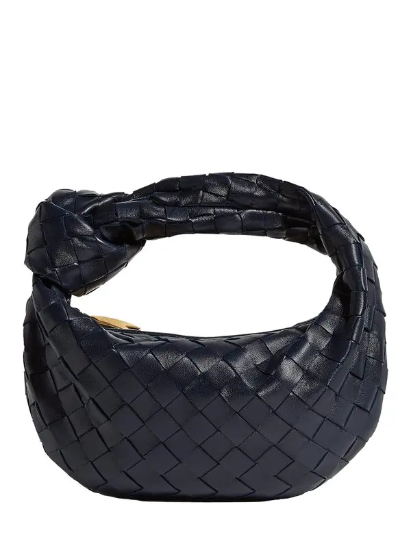 Bottega Veneta Mini Leather Jodie Bag - Blue