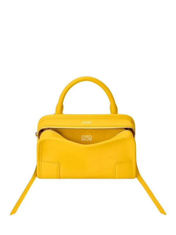 Loewe Mini Leather Amazona 180 Top-handle Bag - Yellow