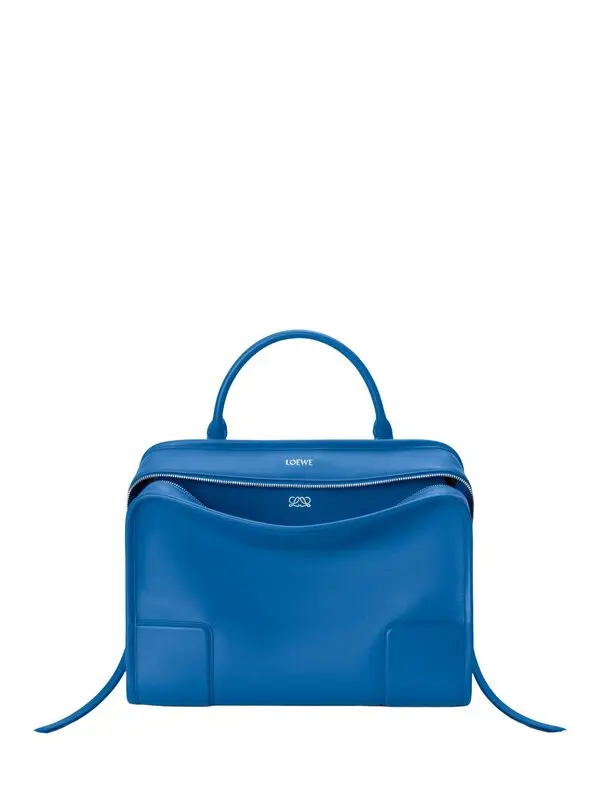 Loewe Large Leather Amazona 180 Top-handle Bag - Blue