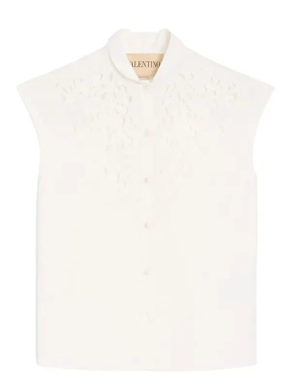 Valentino Garavani Cotton Lace Shirt - White