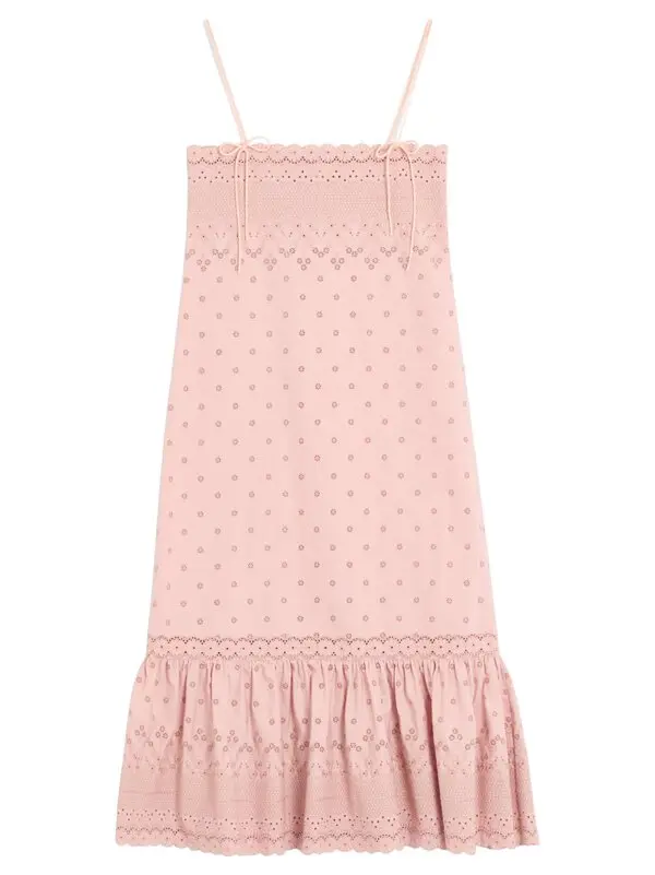 Valentino Garavani Cotton Midi Dress - Pink