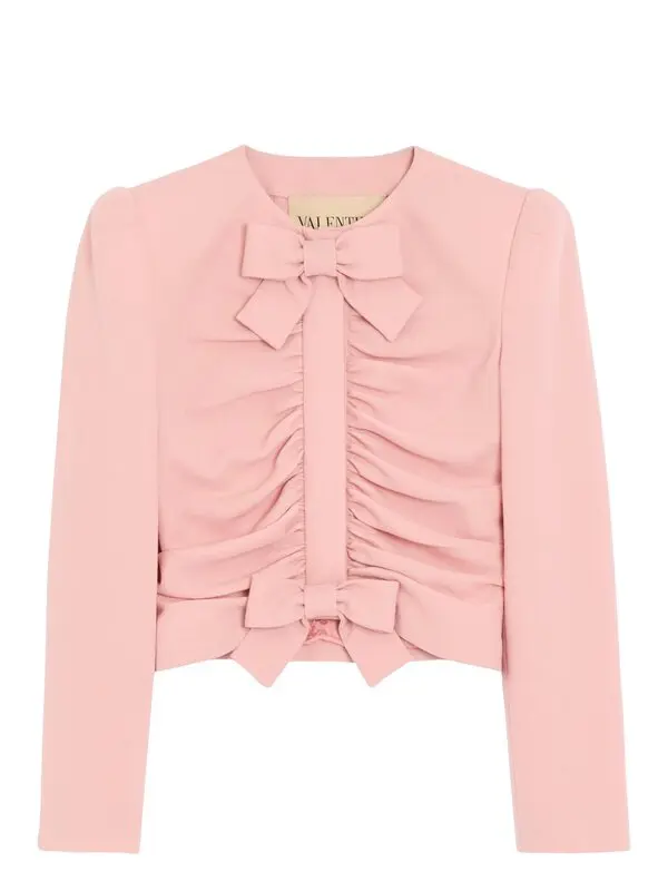 Valentino Garavani Virgin Wool Bow Jacket - Pink