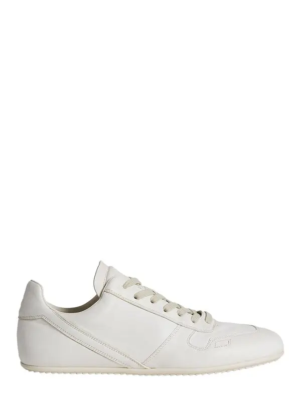 Rick Owens Leather Minimal Sneakers - White