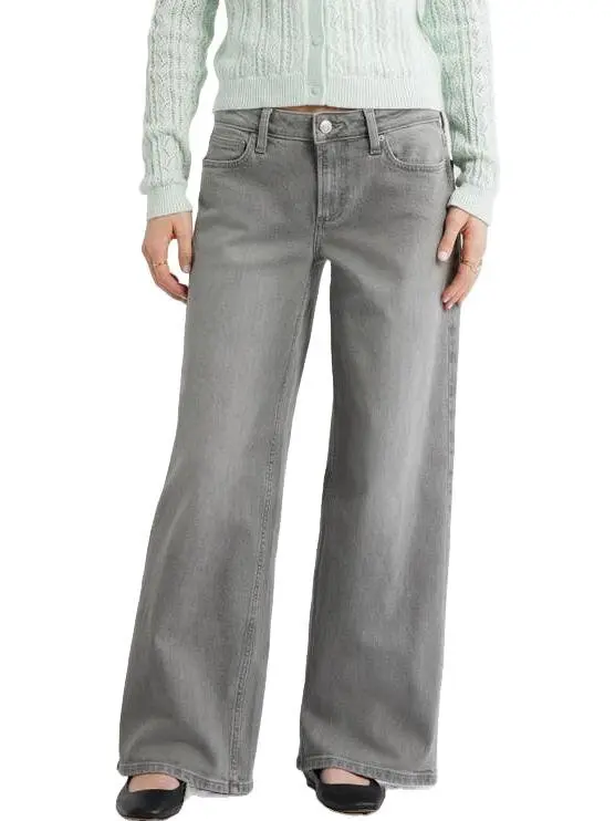 Bp. Low Rise Baggy Wide Leg Jeans - Century Grey