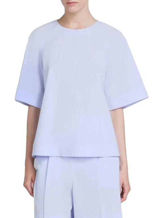 MM BY MAX MARA Ridente Cotton Top - Sky Blue