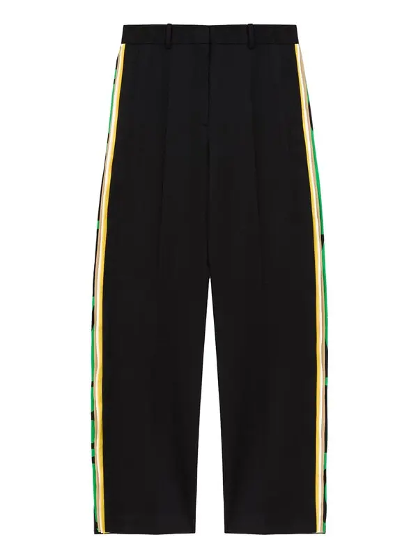 Loewe Tape-trimmed Tailored Trousers - Black
