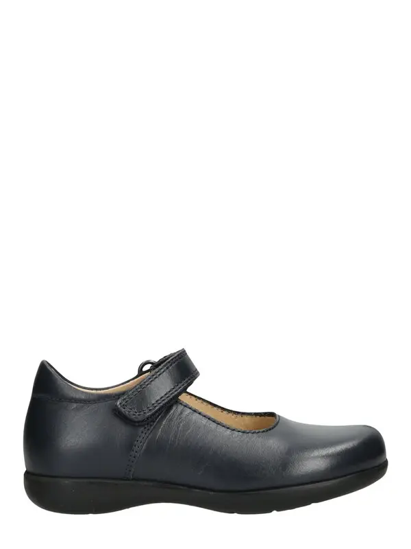Trotters Leather Emily School Shoes - Navy