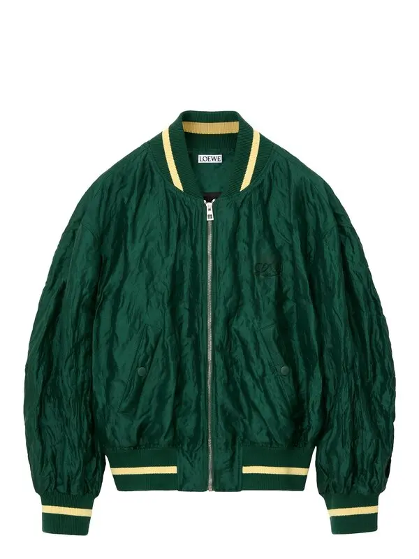 Loewe Varsity Bomber Jacket - Green