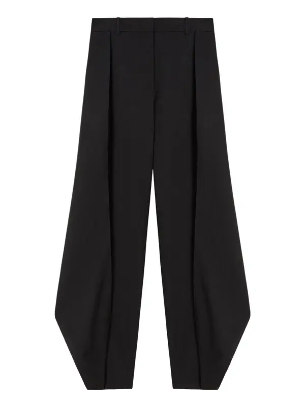 Loewe Wool-blend Pleated Trousers - Black