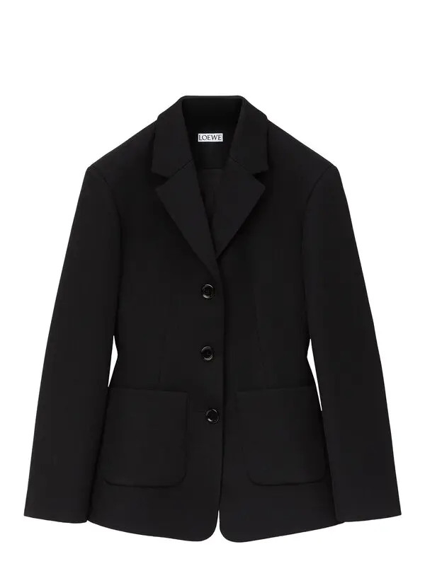 Loewe Wool-blend Blazer - Black