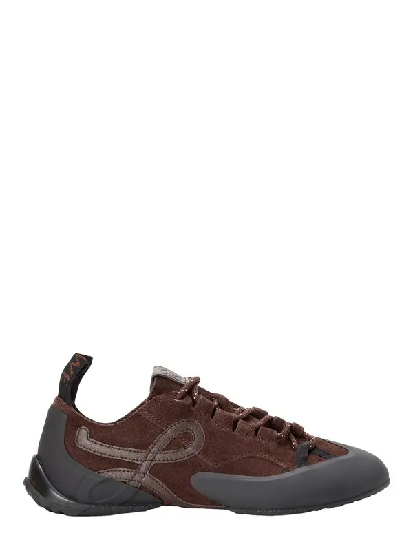 Loewe Split Leather Grip Sneakers - Brown