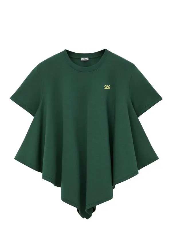 Loewe Cape-detail T-shirt - Green