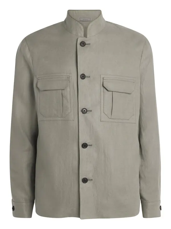 Corneliani Pocket-detail Overshirt - Green