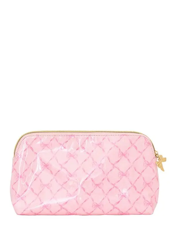 LoveShackFancy Printed Travel Pouch - Pink Peppermint