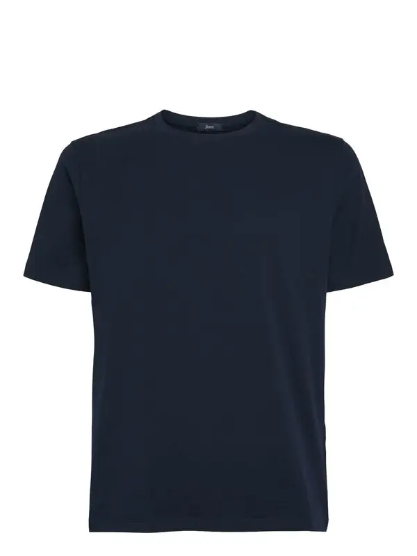 Herno Stretch-cotton T-shirt - Navy