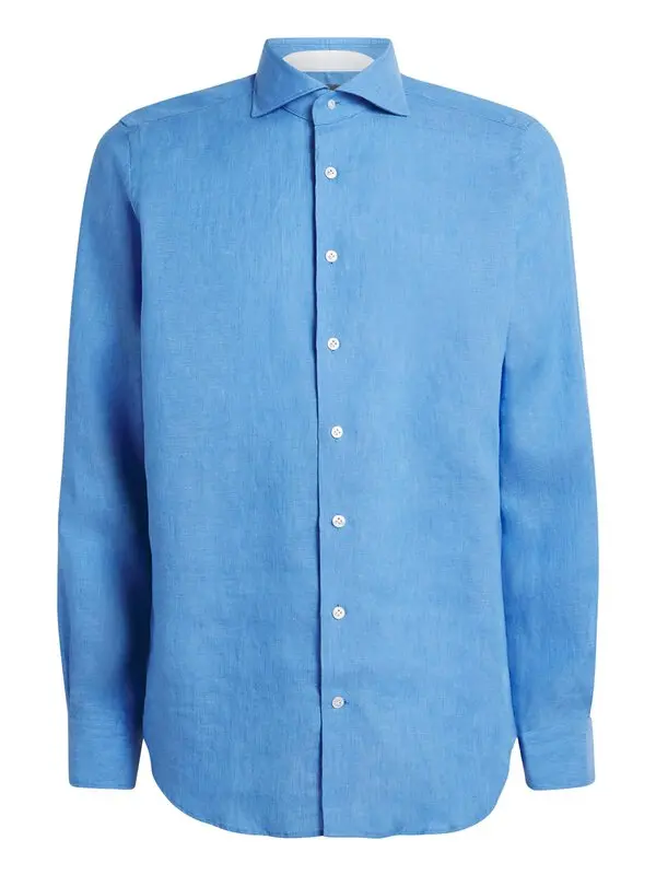 N.peal Linen Cannes Shirt - Blue
