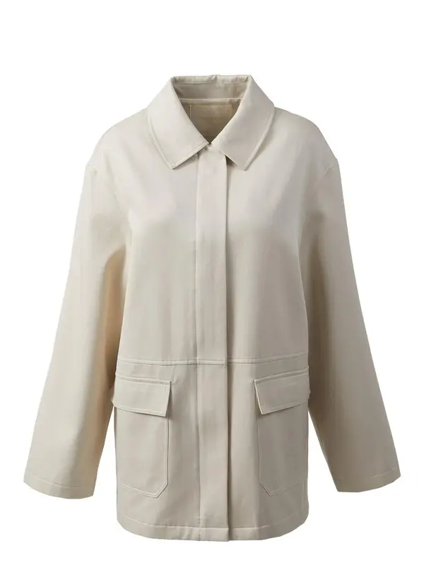 WAKAKUU Collared Jacket - Beige