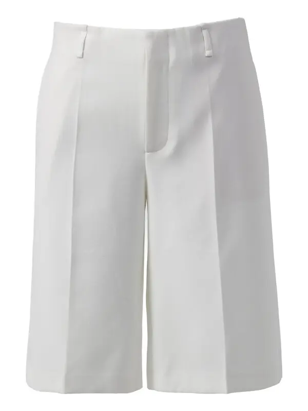 WAKAKUU Tailored Wide Leg Shorts - White