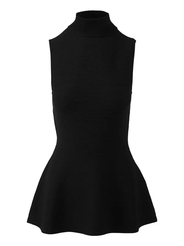 WAKAKUU Top Peplum - Black