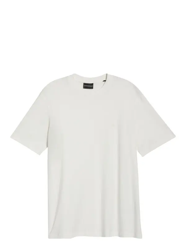 Emporio Armani Lyocell & Cotton T-shirt - Solid White