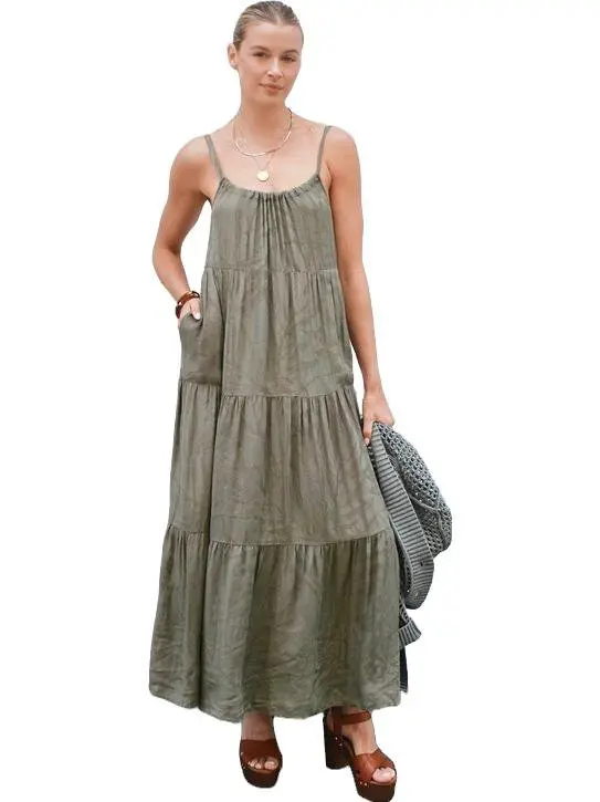 Splendid Maven Maxi Dress - Olive