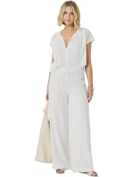 Splendid Woven Wide Leg Pant - White